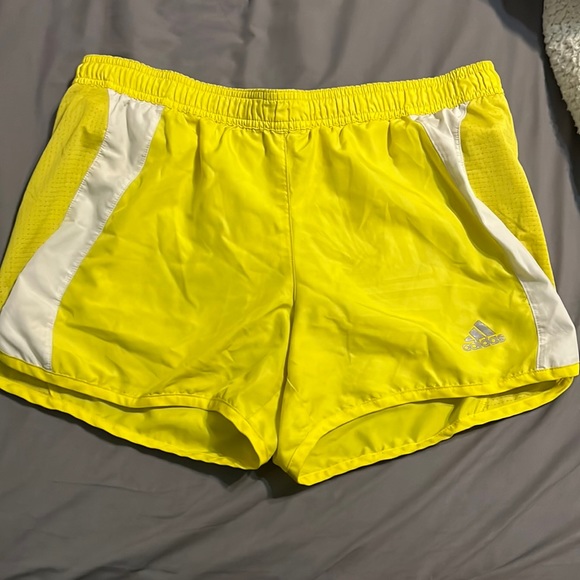 adidas | Shorts | Yellow Small Adidas Athletic Shorts | Poshmark